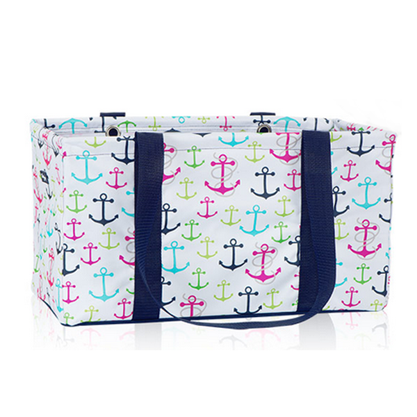 Custom printed standard size collapsible utility Tote bag