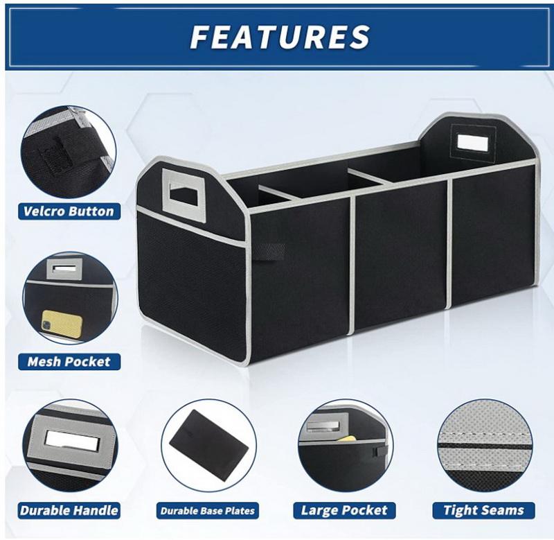 Large Foldable Cars Interior Organiser Custom Car Trunk Storage ...