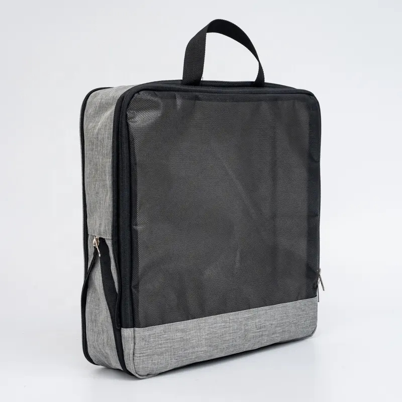 4 Pieces Waterproof TPU Mesh Portable Compression Packing Cubes High ...